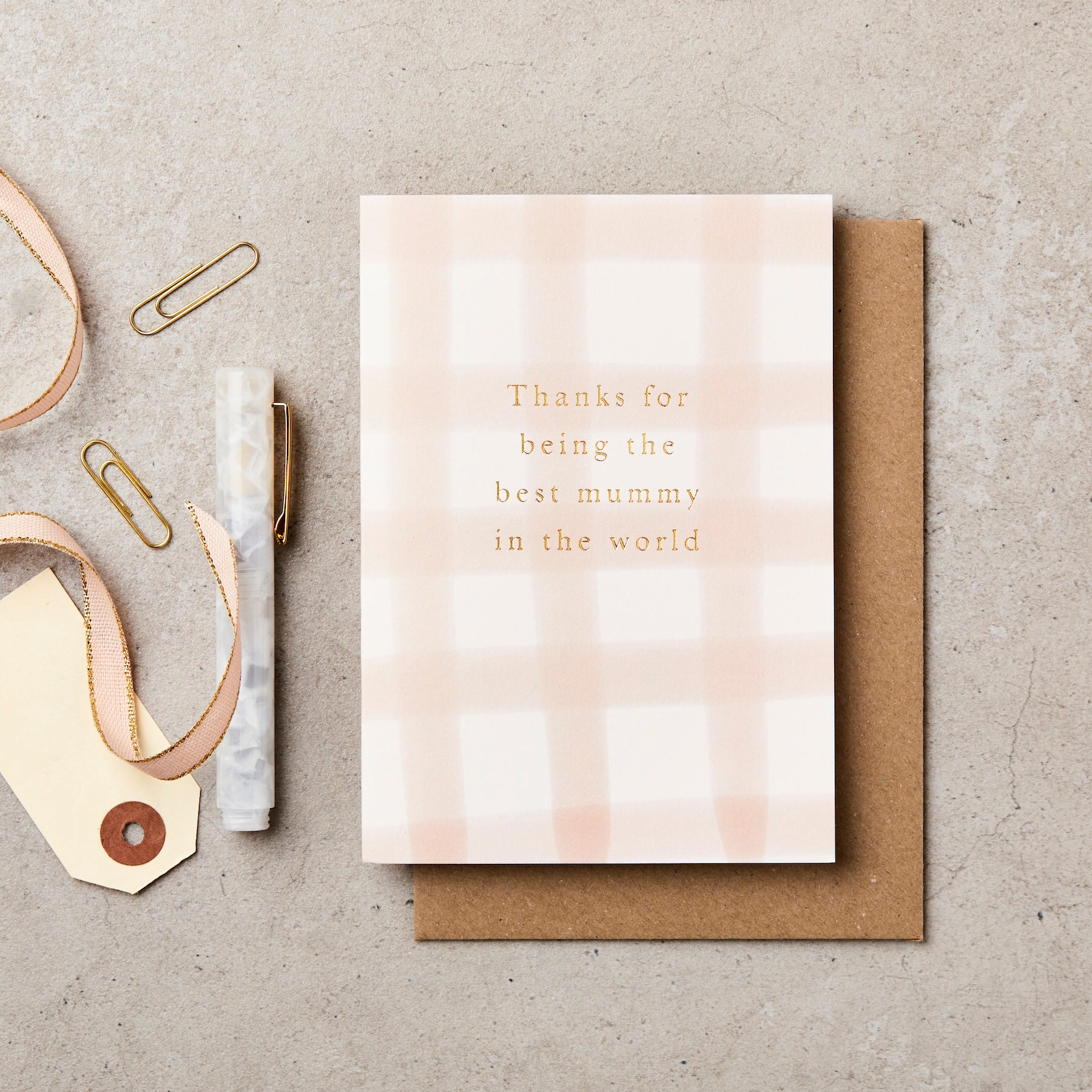 Thanks For Being The Best Mummy Greeting Card – Peony Lane